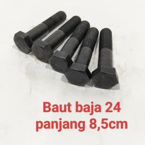 Jual Baut baja hitam bukanya pakai kunci pass 24 panjangnya 8,5cm ...