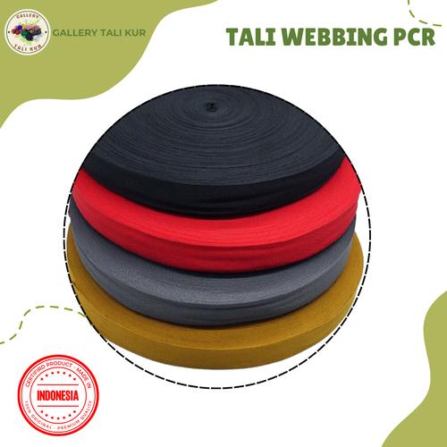 Jual Tali Webbing PCR Lebar 2,5 cm Panjang 90 meter Warna Warni - Hitam ...