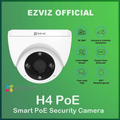 Promo Ezviz H4 POE 2K 3MP Outdoor Smart PoE Security Camera H4 Cicil 0% 3x - Jakarta Barat ...