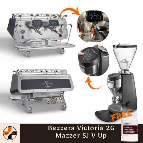 Jual Paket Mesin Espresso BEZZERA VICTORIA 2G PID Grinder Kopi Mazzer V ...