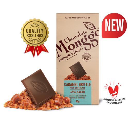 Jual Chocolate Monggo | Caramel Brittle & Milk Chocolate 80gr | Coklat ...