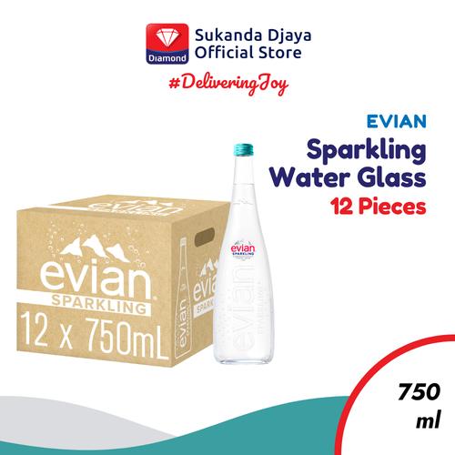 Promo Evian Sparkling Mineral Water Glass 750 Ml - 1 Karton Cicil 0% 3x - Jakarta Selatan ...