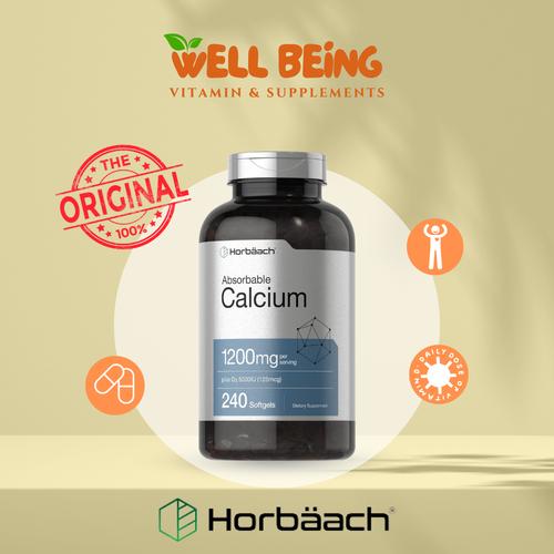 Jual Absorbable Calcium 1200mg with Vitamin D3 5000IU | 240 softgel ...