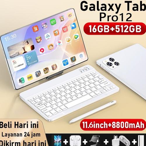 Jual 【Free Mouse Keyboard】Tablet Murah Pro12 RAM 16GB+512GB 11.6 inci ...