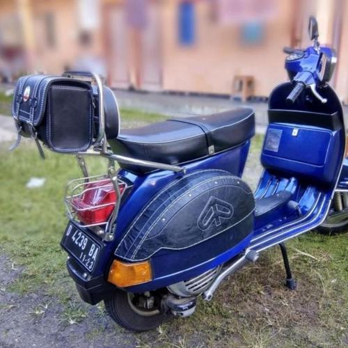 Jual Back Rack Vespa Calasik all tipe / Aksesoris vespa - Hitam hitam ...