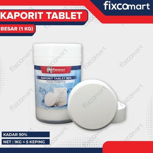 Jual Kaporit Tablet Besar TCCA 90% Chlorine Klorin Penjernih Air 1KG ...