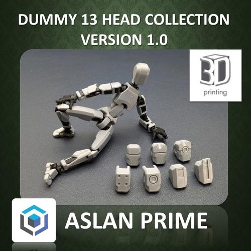 Jual DUMMY 13 VERSION 1.0 HEAD COLLECTION PACK ACTION FIGURE 3D Print ...