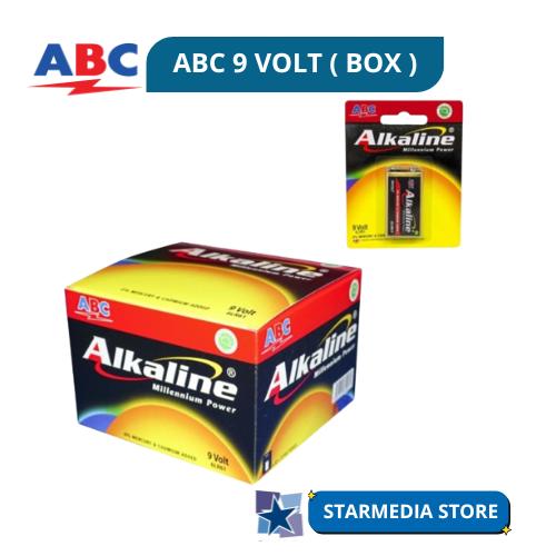 Jual Baterai / Batre Kotak ABC 9V Alkaline 9 volt 6LR6 1 box 12 pcs Ori ...