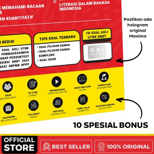 Jual Buku MAXIMA UTBK SNBT 2025 TPS dan Literasi bg79 - Jakarta Pusat - DR Fero | Tokopedia