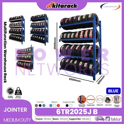 Jual KITARACK Tire Rack 6TR2025J Biru Jointer Rak Ban Motor Mobil 600KG ...