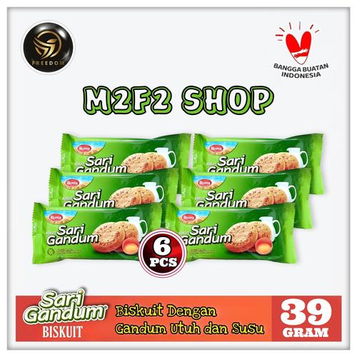 Jual Roma Biskuit Sari Gandum Utuh & Susu Original Sachet - 39 gr ...