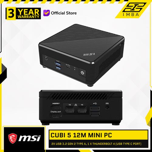 Promo MSI CUBI 5 12M Mini PC | I3 GEN 12 | NVMe | WIN 11 | Office ...