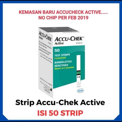 Jual Strip Accucheck Active isi 50 / Strip Accu check Active isi 50 ...