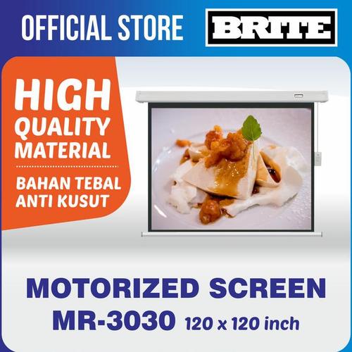 Jual LAYAR PROYEKTOR BRITE SCREEN MR-3030 MOTORIZED SCREEN 120 ...