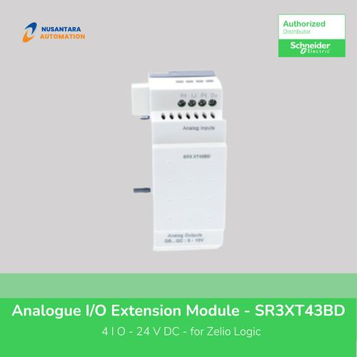 Promo Schneider Analog I/O Module Zelio Logic 4 I/O 24V - SR3XT43BD ...