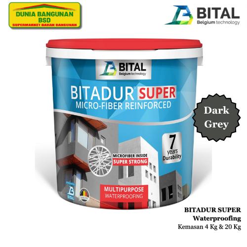 Promo BITADUR SUPER Waterproofing Cat Anti Bocor Dark Grey - Kota ...