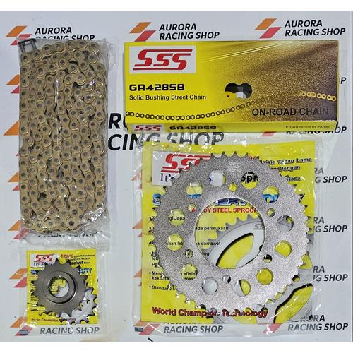 Jual Gear Set SSS 428 Yamaha Scorpio & Rantai SSS type SB - 15, 45 ...
