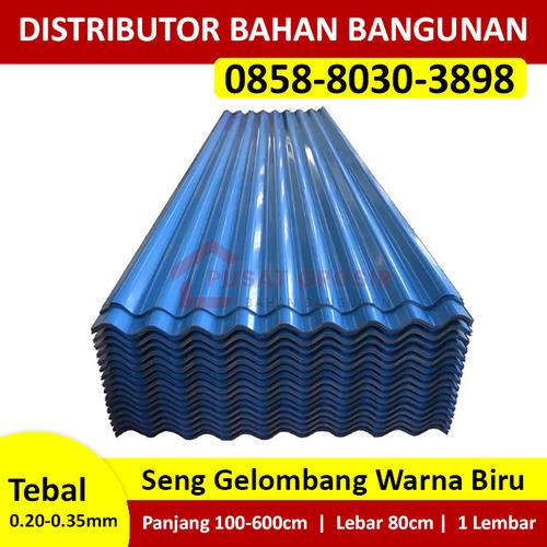Jual Seng Gelombang Biru Lebar 80Cm Panjang 100-600Cm Tebal 0.20 0.25 0 ...