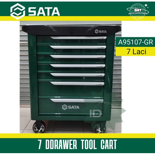 Jual SATA Kotak Lemari Tool Box Cabinet 7 Laci (Hijau) + Plat u/Tools ...