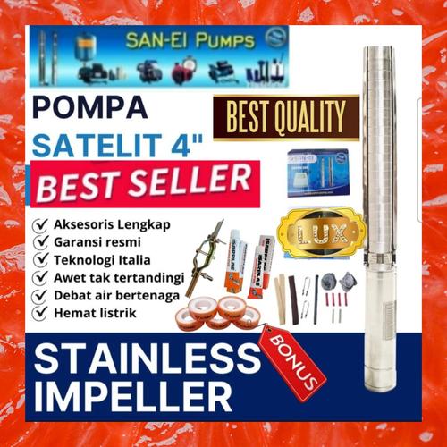 Jual Pompa satelit 4inch SanEi Italy 5.5Hpss 3phase 4kw sp8-25 submersible San Ei 4" Debit ...