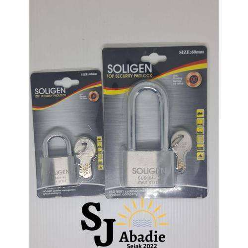 Jual Terbaik (1 Pcs) Gembok Komputer SOLIGEN Stainless Steel SUS304 ...