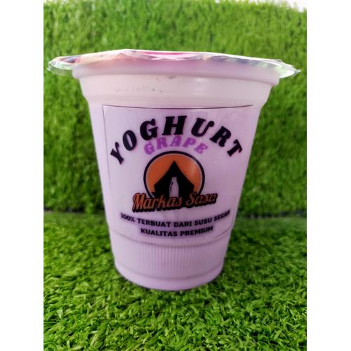 Jual Yoghurt Cup Rasa Anggur 250ml - Kota Bandung - kruak-kriuk | Tokopedia