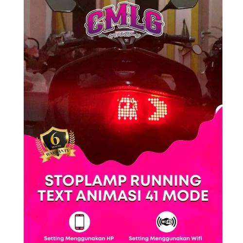 Jual stoplamp running animasi vario led new 125/150 (Bisa ganti text ...