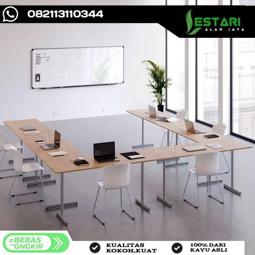 Jual meja meeting letter U - rapat melingkar - meja meeting kantor ...