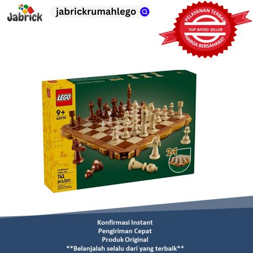 Jual LEGO 40719 Traditional Chess Set 2 in 1 With Choose Chess or ...