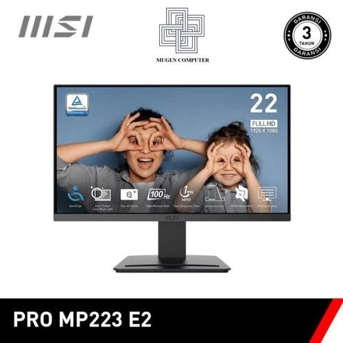 Jual MSI PRO MP223 Monitor Gaming 21.45" / 22" VA 100Hz 1ms - Kota ...