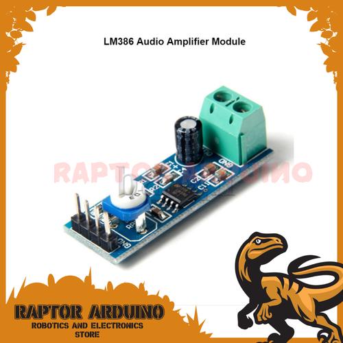 Jual LM386 Audio Amplifier Module 5V-12V with Adjustable volume control ...