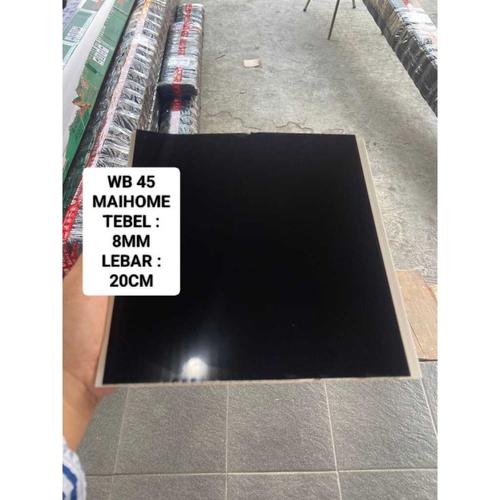 Jual Plafon PVC hitam polos glossy Maihome White based 45 - Jakarta ...