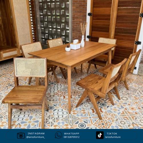 Jual Dining Set Meja Makan Cafe Kursi Cafe Kursi A Combinasi Rotan ...