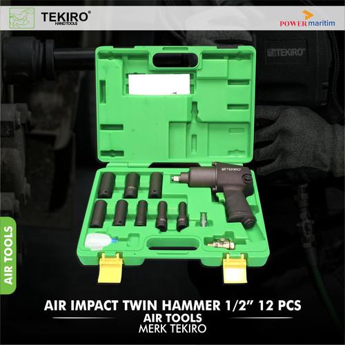Jual 1/2" DR Alat Pembuka Baut Tenaga Angin Tekiro AT-AI1733 Set 12 Pcs ...