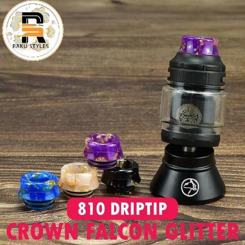 Jual 810 Drip Tip Resin Crown Falcon Glitter For Nitrous Rabbit C2MNT ...