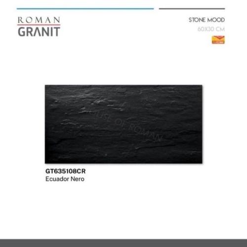 Jual Roman Granit 30x60 dEcuador nero 60x30 / granit lantai hitam ...
