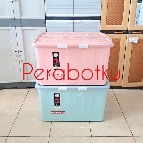Promo Hommy Container Box Warna + Roda HM 130 / Kotak Penyimpanan ...