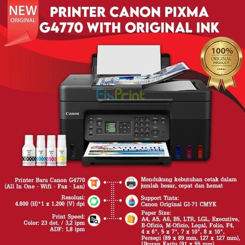Jual Printer Canon PIXMA G4770 G 4770 All In One Fax WiFi ADF ...