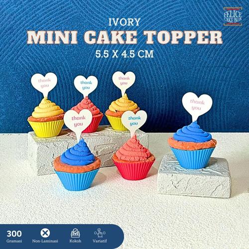 Jual LOVE CAKE TOPPER / MINI CAKE TOPPER BENTUK HATI / LOVE MINI TOPPER ...