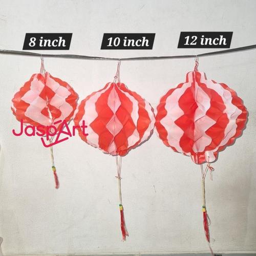 Jual LAMPION LIPAT PLASTIK HONEYCOMB MERAH PUTIH DIRGAHAYU HUT RI - 8 ...