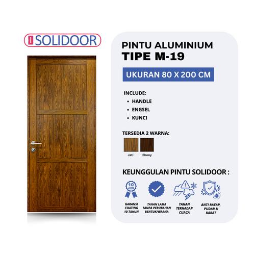 Jual Pintu Aluminium SOLIDOOR M-19 - Ebony TYPE-A - Kab. Tangerang - Solidoor Official | Tokopedia