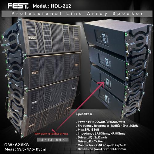 Jual Speaker Line Array Fest Hdl212 1 Box Original Fest 2x12 Inch Hdl ...