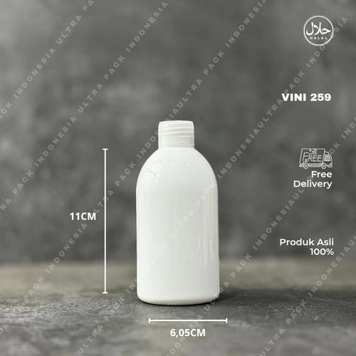 Jual BOTOL PET VINI 250ML PUTIH & TUTUP ULIR PLASTIK - Putih - Kota ...