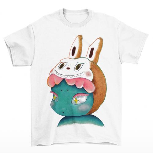 Jual Kaos Wanita Tomoinc Pop Art Labubu - Cosmic Girl with Labubu ...