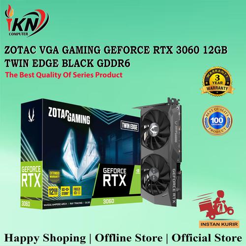 Jual ZOTAC VGA GAMING GEFORCE RTX 3060 12GB TWIN EDGE BLACK GDDR6 3YR ...