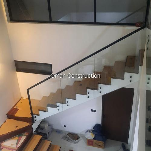 Jual Railing Tangga Balkon Void Kaca Tempered Frameless Penjepit Kaca ...