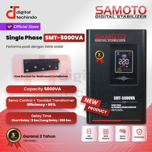 Promo SAMOTO Stabilizer 5000VA Stavolt Single Phase Stavolt SMT5000 Stabiliser SMT Cicil 0% 3x ...