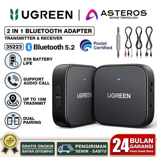 Jual UGREEN 2IN1 Bluetooth 5.2 Adapter Audio Transmitter Receiver Dual ...