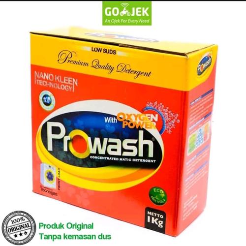 Jual Prowash Detergen Bubuk 1KG Matic - Laundry [ ORIGINAL Kemasan ...