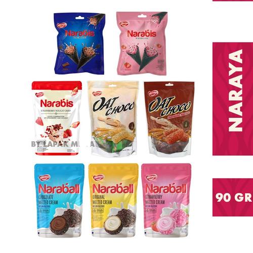 Jual Camilan Makanan Ringan Naraya Narabis 90 Gr Nougat Crisp Varian ...